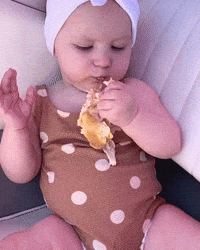Baby Eating Lemon Gif