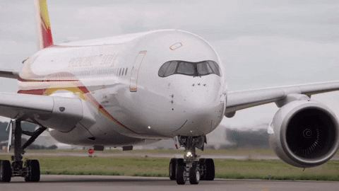Airplane Airbus GIF by Hong Kong Airlines - Find & Share on GIPHY