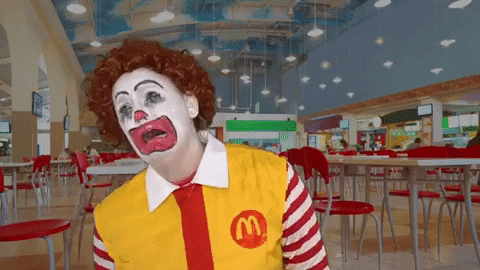 Ronald Mcdonald Crying GIF - Find & Share on GIPHY