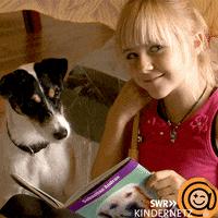 Dog Reading Gif