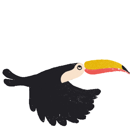 Bird Flying Sticker by Henri Campeã for iOS & Android | GIPHY
