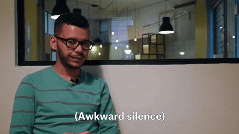 Awkward Silence GIF by Slidebean - Find & Share on GIPHY
