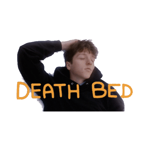 Death Bed Sticker by Columbia Records for iOS & Android | GIPHY