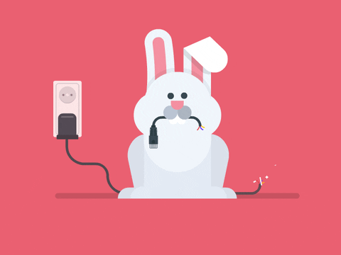 Bunny Chewing GIF by Petter Pentilä - Find & Share on GIPHY