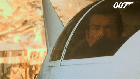 Roger Moore Explosion GIF by James Bond 007 - Find & Share on GIPHY