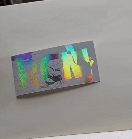 RCM logo holographic stickers (no more than 3 per order please ...