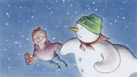 Christmas Snow GIF by IRN-BRU - Find & Share on GIPHY
