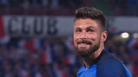 Happy Olivier Giroud GIF by Equipe de France de Football - Find & Share ...