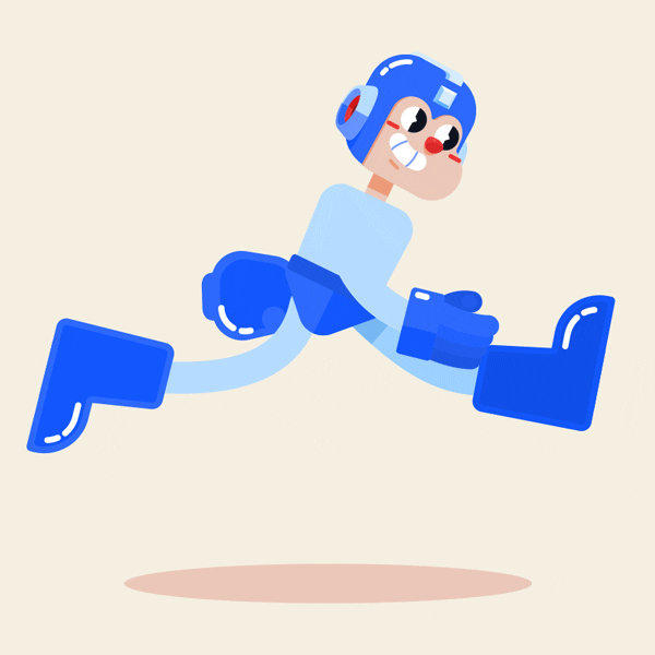 Megaman Running Gif