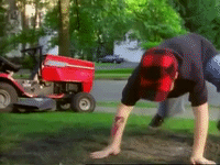 The Happening Lawnmower Gif