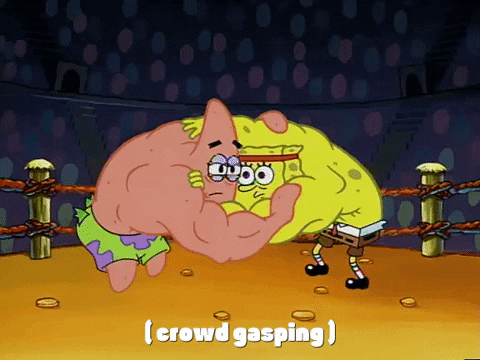 Spongebob And Patrick Fighting