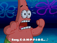 Spongebob Campfire Gif