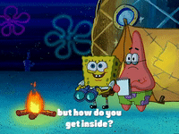 Spongebob Campfire Gif