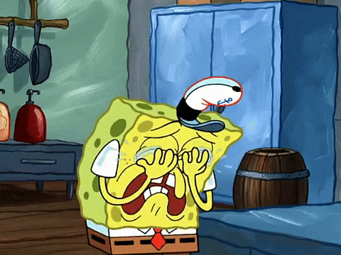 Spongebob Rolling On The Floor Crying Gif | Viewfloor.co