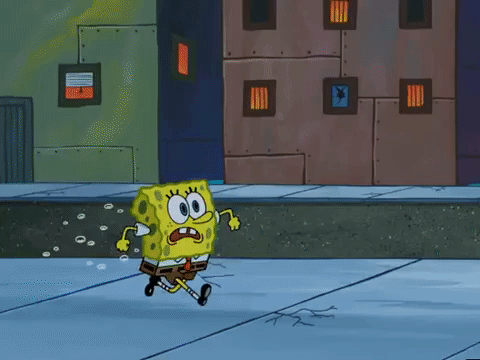 Spongebob Scared Gif