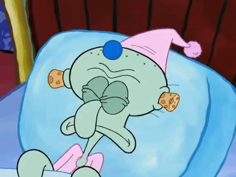 Exhausted Squidward