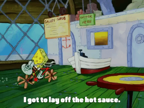 Too Much Sauce Spongebob Gif