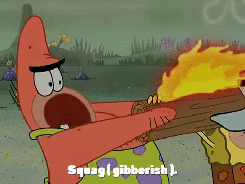 Spongebob Caveman Fire