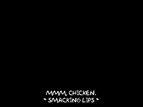 Black-screen-with-subtitle-mmm-chicken GIFs - Get the best GIF on GIPHY