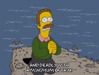 Empurrando Margaridas Ned Gif Ned Flanders Marge Simpson GIF