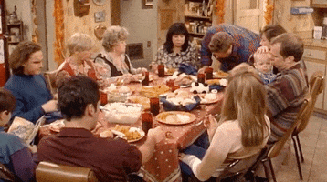 Thanksgiving Dinner GIF by Roseanne - Find & Share on GIPHY