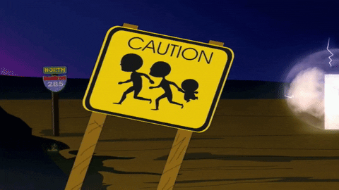 Caution-sign-waving-about GIFs - Get the best GIF on GIPHY