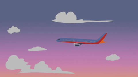 Airplane Flying Animated Gif