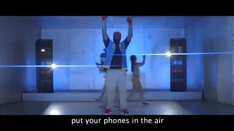 Put Your Phones In The Air GIFs - Get the best GIF on GIPHY