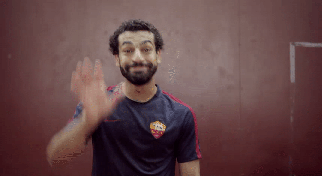 Mohamed Salah Hello GIF by AS Roma - Find & Share on GIPHY