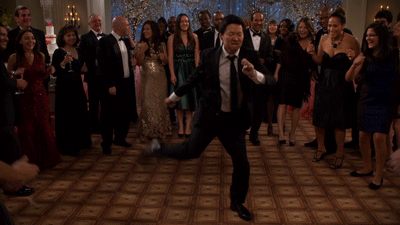 Ken Jeong Dancing GIF by ABC Network - Find & Share on GIPHY