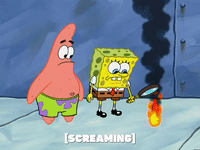 Patrick Screaming Gif