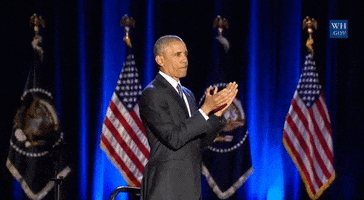 Barack Obama Clapping GIF by Obama - Find & Share on GIPHY