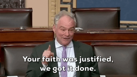 Tim Kaine Senate GIF by GIPHY News - Find & Share on GIPHY