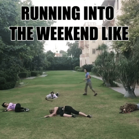 Couple Running Towards Each Other Gif