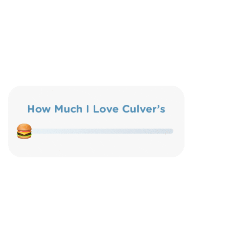 Food Love Sticker by Culver's for iOS & Android | GIPHY
