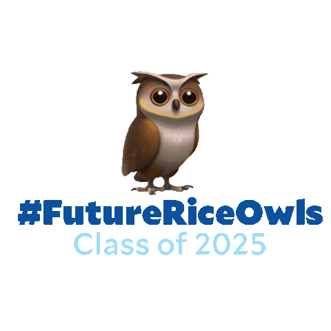 Rice University Owls Sticker by RiceAdmission for iOS & Android | GIPHY