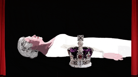 Queen Elizabeth Royalty GIF by Barbara Pozzi - Find & Share on GIPHY