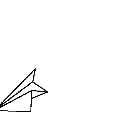 Flying Paper Airplane Sticker for iOS & Android | GIPHY