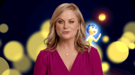 Happy Amy Poehler GIF by Disney Pixar - Find & Share on GIPHY