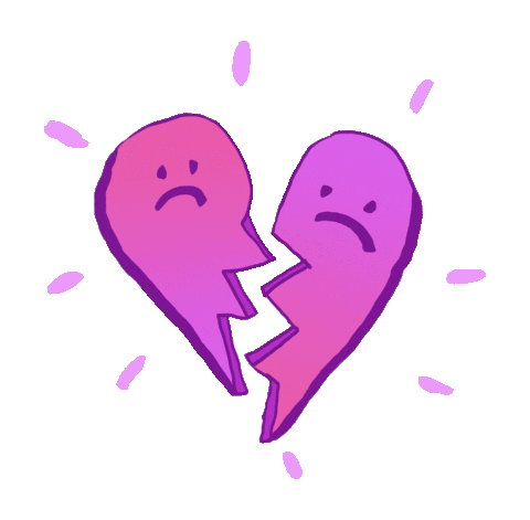 Sad Break Up Sticker by sophie shiff for iOS & Android | GIPHY
