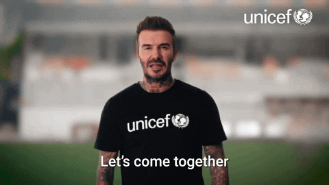 David Beckham GIF by UNICEF - Find & Share on GIPHY