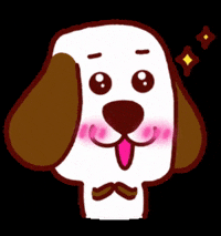 Bashful Dog Gif