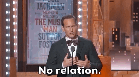 Patrick Wilson No Relation GIF by Tony Awards - Find & Share on GIPHY