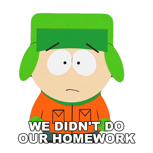 Kyle Broflovski Homework Sticker by South Park for iOS & Android | GIPHY
