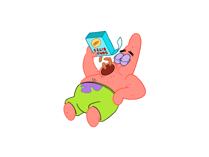 Hungry Patrick Star Sticker by SpongeBob SquarePants for iOS & Android ...