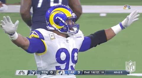 Los Angeles Rams Football GIF by NFL - Find & Share on GIPHY