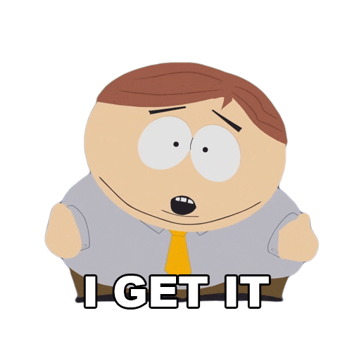 Oh I Get It Eric Cartman Sticker by South Park for iOS & Android | GIPHY
