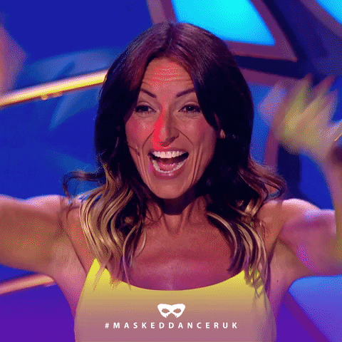 Happy Wave GIF by The Masked Singer UK & The Masked Dancer UK - Find ...
