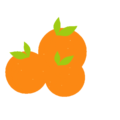 Orange Fruit Sticker by True Botanicals for iOS & Android | GIPHY