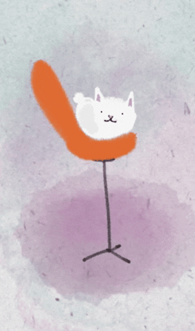 White Cat GIF by Kimmy Ramone - Find & Share on GIPHY